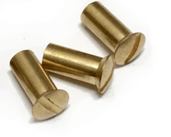 31884/6 M 5 messing muffemøtrik linsehoved lige kærv - Art. RN9400 ...